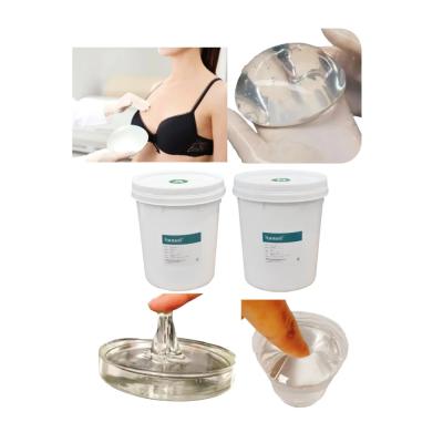 China Reusable Heat Cured Squishy Silicone Gel 1:1 Acid Alkali Resistant for Breast pads for sale