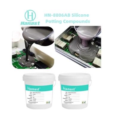 China Two-Component Thermal Conductive Flame Retardant UL 94 V-0 Silicone Potting Compound with 1:1 Mix Ratio for Power LED Modules for sale