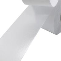 China Clear Rubber Removable Hot Melt Adhesive Tape 340mm Width with Reusable PE Film for Plastic Bag Sealing for sale