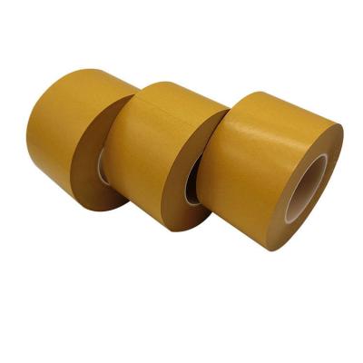 China Anti Slip Yellow Double Sided Carpet Tape 11.8 mils 0.30mm Thickness 68 lbs/in Tensile Strength for sale