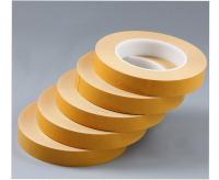 China Anti Slip Yellow Double Sided Carpet Tape 11.8 mils 0.30mm Thickness 68 lbs/in Tensile Strength for sale