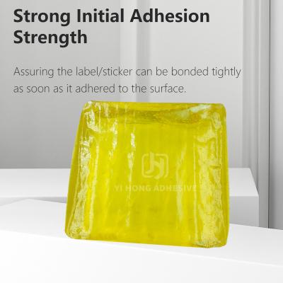 China Colorless Stable Hot Melt Packaging Adhesive HMPSA Glue Blocks 2.5kg-12.5kg for Express Bag Sealing for sale