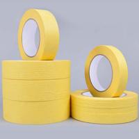 China OEM Single Sided Crepe Paper Masking Tape 0.14-0.16mm Thickness with 80-180°C Temperature Resistance for sale