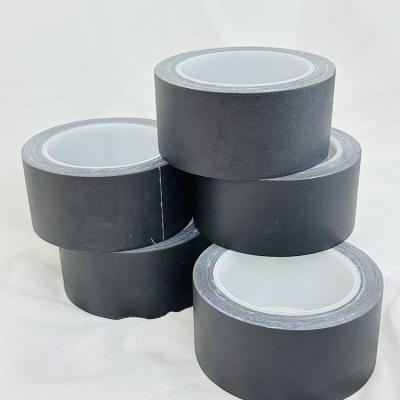 China Black Matte Carpet Tape 50mm x 10m Strong Adhesive Wear Resistant Cloth Tape for sale