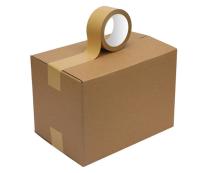 China Kraft Paper Hot Melt Adhesive Tape 20mm-100mm Tear By Hand 20m-50m for sale