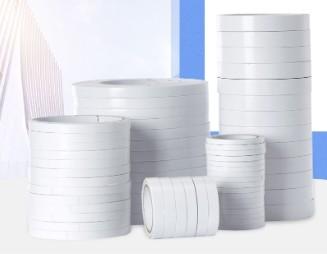 China Heavy Duty Double Sided Tissue Tape 100μm for Bag Sealing - 1240mm Width Custom Rolls for sale