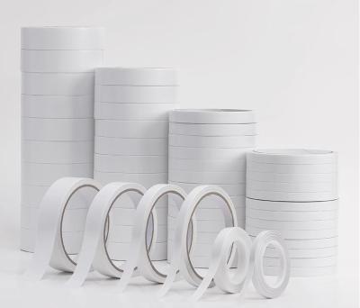 China Acid Free Cotton Paper Double Sided Tissue Tape 1240mm x 500-3000m with Heat Resistant Adhesive for sale