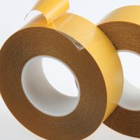 China PET Hot Melt Adhesive Tape Double Sided 120μm 30m-50m Yellow White Knife Tear for sale