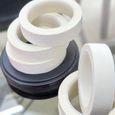 China Hand Tearable White Cotton Hot Melt Tape 280mic 15mm-25mm for Cool Storage for sale