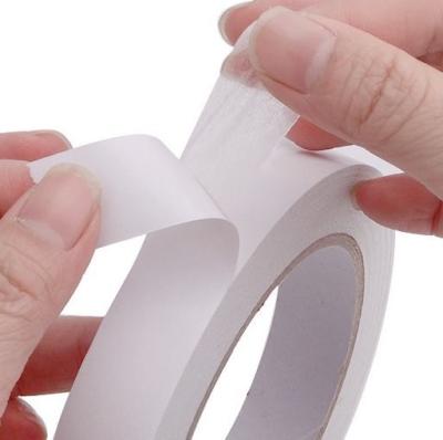 China Yihong 8#A Double Sided White Tissue Tape 1240mm Heat Resistant Acid Free for Bag Sealing for sale