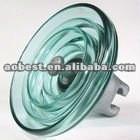 China Medium voltage toughened glass disc suspension insulator for sale