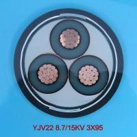 China IEC60502 Standard 8.7/15KV 3x95mm2 High Voltage Power Cable with Copper Conductor for sale