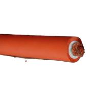 China 35mm2 Medium Voltage Copper Inductor Orange Rubber Insulated Flexible Welding Cable for sale