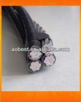 China Insulated High Voltage Aluminum Copper Conductors Flexible PVC XLPE Overhead Cable 4x10mm for sale