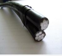 China Overhead Power Transmission ABC Cable with 6 AWG Aluminum Conductor and PVC Jacket for sale