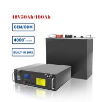 China 5kW Rack Mount Off-Grid Solar Power System with 48V LiFePO4 Battery Pack - 50Ah/100Ah Capacity, 5000W/8000W Inverter for sale