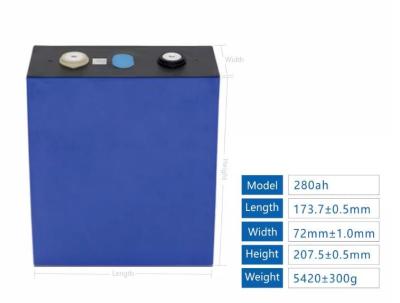 China EVE 3.2V 280Ah LiFePO4 Prismatic Battery Cells - 50Ah to 310Ah Capacity Range for Solar and EV Applications for sale