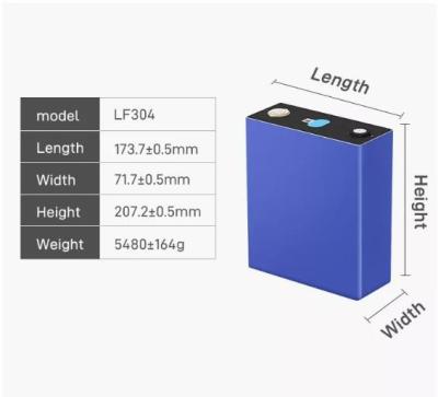 China EVE 304Ah 3.2V LiFePO4 Lithium Battery Cells with Bus Bars for Golf Cart Applications for sale