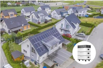China 20kW 30kW 50kW Complete Hybrid Solar Power System with 20000W Inverter and Lithium Battery for sale
