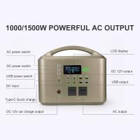 China 1.5kW Portable Power Station with LiFePO4 Battery - Solar Charging Outdoor Energy Storage Unit for sale