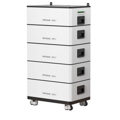 China Home Solar System Stacked Battery Pack - 20kWh High Voltage LiFePO4 200V Modular Energy Storage for sale