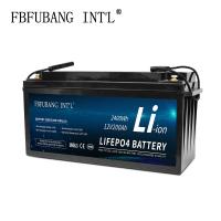 China Built In Smart BMS Lifepo4 Battery Pack , 12v 200ah Solar Rechargeable Battery for sale