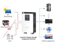 China 48V 5000VA Home Solar LiFePO4 Battery with Inverter - 4400W Solar Input, 140A Hybrid Charging for sale