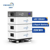 China 48V 100AH LiFePO4 Solar Battery 5kW Stackable Home Energy Storage with 6000 Cycle Life for sale