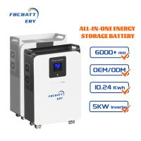 China 48V 5000VA Home Solar LiFePO4 Battery with Inverter - 4400W Solar Input, 140A Hybrid Charging for sale