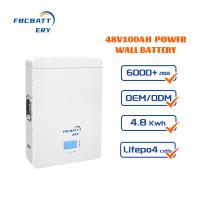 China FBC 5kW Solar Power Wall LiFePO4 Battery 24V 200AH with 6000 Cycle Life and Bluetooth Monitoring for sale