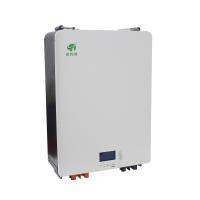 China 48V 100AH LiFePO4 Solar Power Wall Battery Pack with 5000 Cycle Life and LCD Display for sale