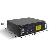 China LiFePO4 Rack Mount Battery 51.2V 50Ah-200Ah Modular Server Rack Lithium Battery with 6000 Cycle Life for sale