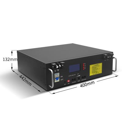 China LiFePO4 Rack Mount Battery 51.2V 50Ah-200Ah Modular Server Rack Lithium Battery with 6000 Cycle Life for sale