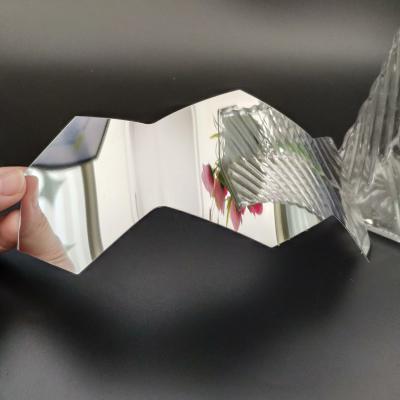 China Eco-Friendly Easy Cut Plastic Flexible Mirror with Adhesive Backed for sale