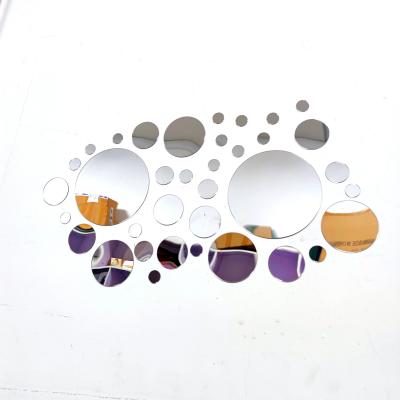 China Customized DIY Art Deco Eco-Friendly Acrylic Wall Mirror Shatterproof Lightweight Laser-Cut Design Multi-Color Decorative for sale