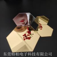 China 24pcs DIY 3D Laser-Cut Plastic Hexagon Wall Sticker Mirror Modern Design Wedding Living Room Decoration Shatterproof for sale