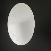 China Oval Shatterproof Acrylic Mirror | 30×45cm Silver & Gold Wall/Vanity Mirror for sale