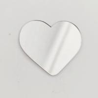 China Removable Heart-Shaped Acrylic Mirror Wall Stickers | Peel-and-Stick Decorative Mirror Tiles for sale