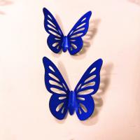 China Custom DIY 3D Butterfly PMMA Acrylic Mirror Wall Stickers Self Adhesive Shatterproof Gold Silver Blue Purple Art Deco Home Wedding Wall Decor Wholesale for sale