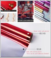 China Wholesale Silver Gold Art Deco Plastic Acrylic Mirror Sheet 0.12mm Thick Unbreakable Flexible 100m Roll Wedding Stage Decoration for sale