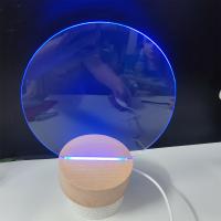 China OEM Acrylic Plastic Sheets PMMA 3D Acrylic Night Light 16 Colors For Kids Bedroom Decor for sale