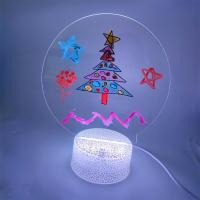 China OEM Acrylic Plastic Sheets PMMA 3D Acrylic Night Light 16 Colors For Kids Bedroom Decor for sale