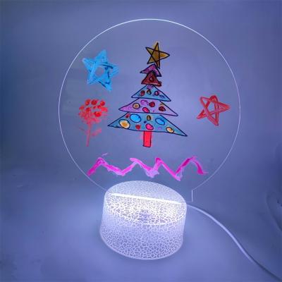 China OEM Acrylic Plastic Sheets PMMA 3D Acrylic Night Light 16 Colors For Kids Bedroom Decor for sale