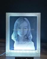 China Colorful LED Infinity Mirror USB Powered Acrylic Night Light Photo Frame for sale