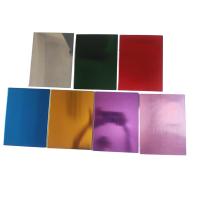 China 2.6mm A4 Color Self-Adhesive Virgin PMMA Acrylic Safety Mirror Sheet, Shatterproof For Nursery Sensory Wall Decor & Makeup Custom Cutting for sale