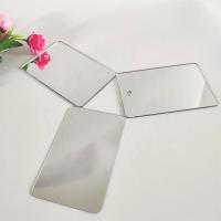 China OEM Custom Laser Cut Acrylic Mirror Sheet With Pre-Drilled Hanging Hole, Shatterproof Waterproof Silver Non-Glass Decorative Mirror For Wall DIY Craft Store Display for sale