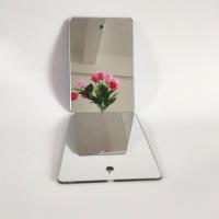 China OEM Custom Laser Cut Acrylic Mirror Sheet With Pre-Drilled Hanging Hole, Shatterproof Waterproof Silver Non-Glass Decorative Mirror For Wall DIY Craft Store Display for sale