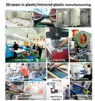 China Tinted Acrylic Round Half Transparent Mirror For Hallway Wall Decorative for sale