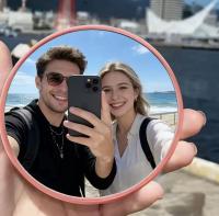 China Shatterproof Acrylic Convex Mirror With HD Clear Reflection For Travel And Selfies for sale