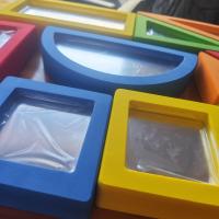 China Soft Custom Die Cut Plastic EVA Framed Moulded Sensory Mirror Blocks For Kids Sensory Play for sale